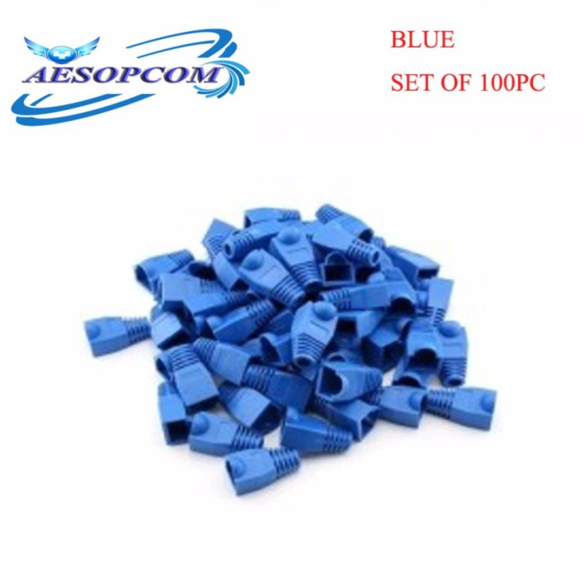 RJ45 RUBBER BOOTS BLUE SET OF 100PC(BLUE) | Shopee Philippines