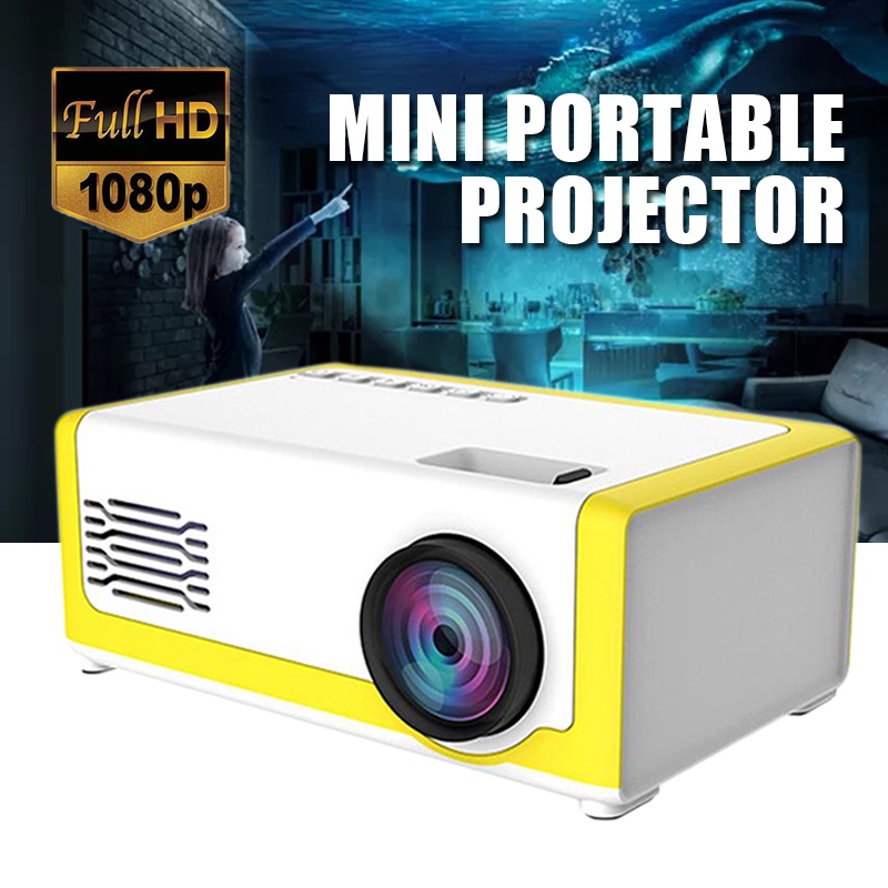 HDMI LED Home Theater Cinema 1080p Mini Portable Projector YG300 3D AV ...