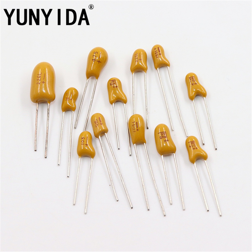 10pcs DIP Tantalum capacitor 16V 25V 35V 50V 0.1UF 1uf 2.2UF 4.7UF 10UF ... 10pcs DIP Tantalum capacitor 16V 25V 35V 50V 0.1UF 1uf 2.2UF 4.7UF 10UF ...