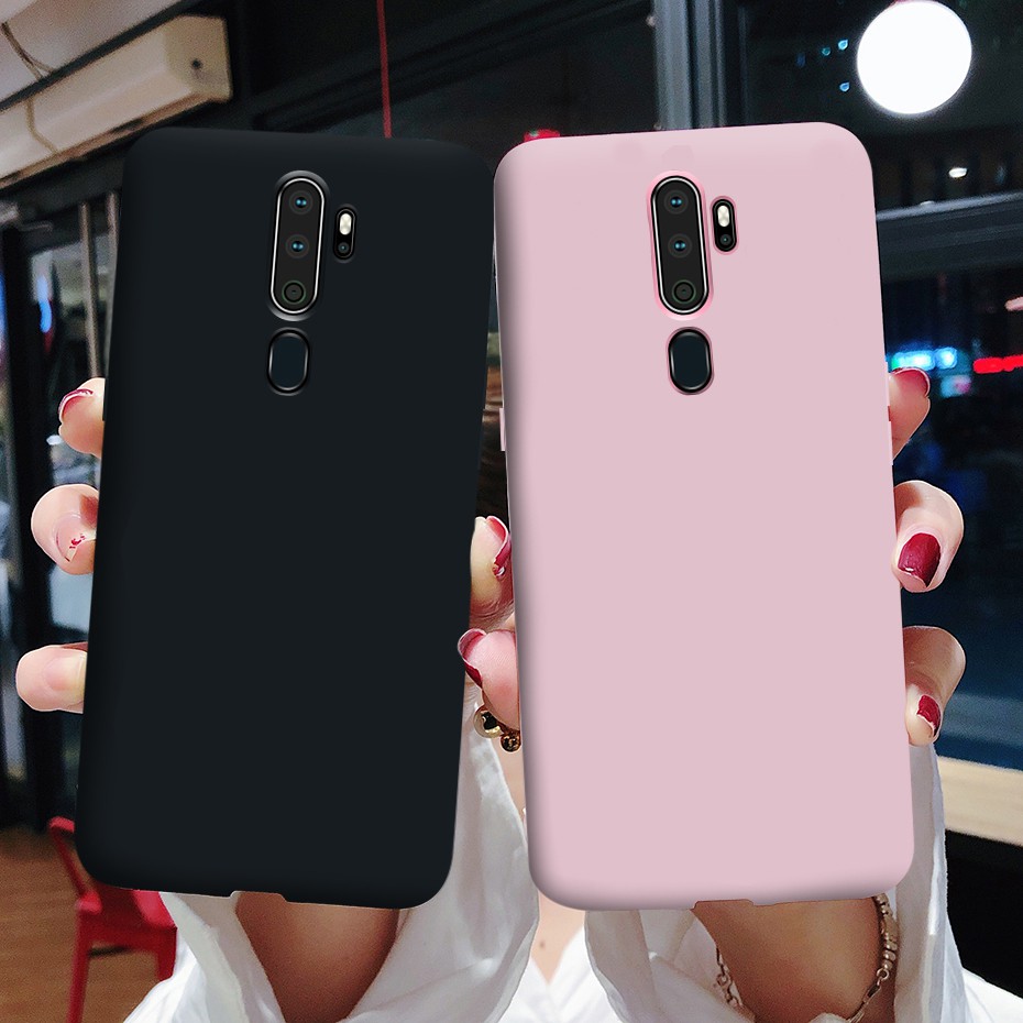 OPPO A9 A5 2020 Matte Case Jelly Candy Plain Color Soft TPU Cover Phone ...