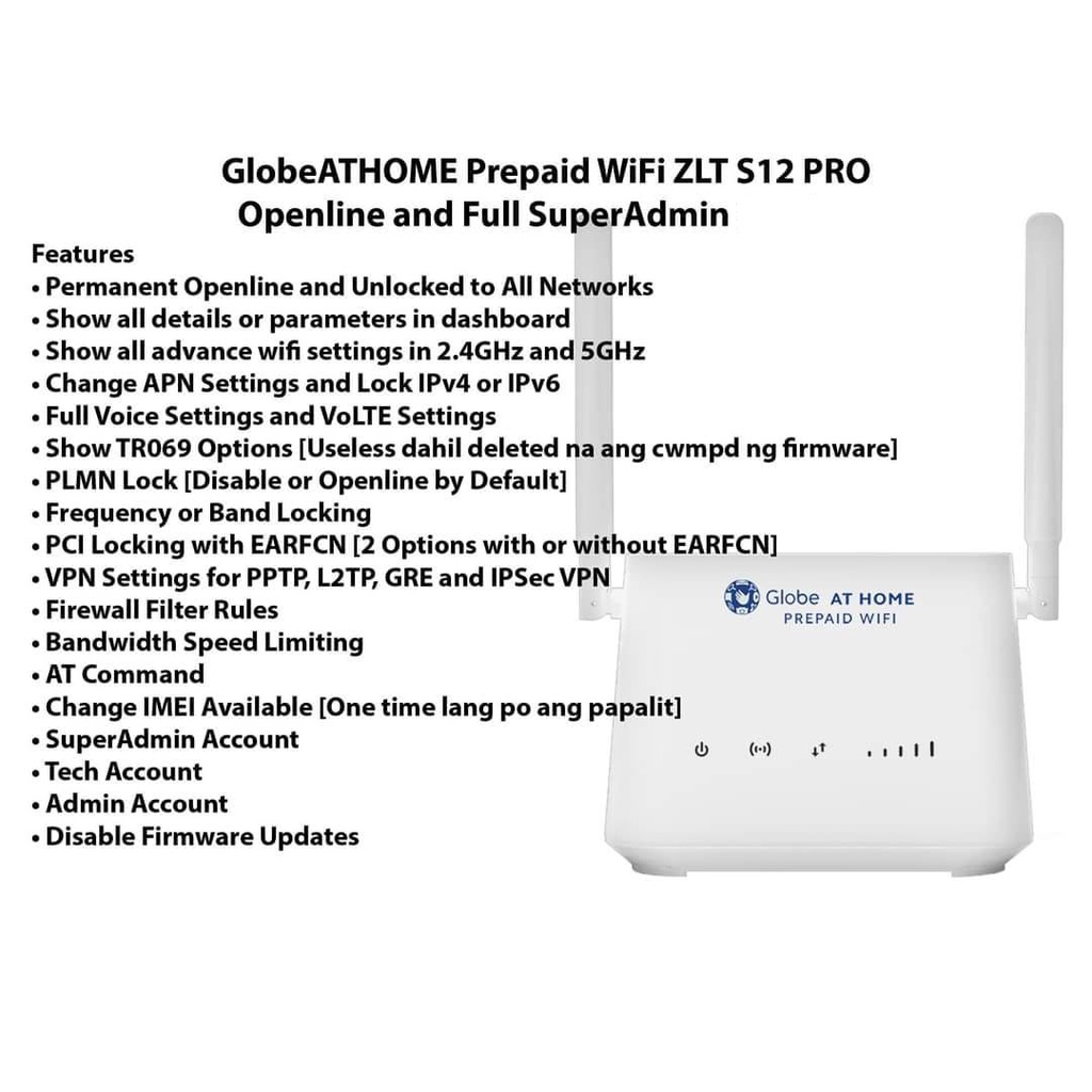 ZLT-S12 Pro FULL Superadmin & Openline Permanent | Shopee Philippines