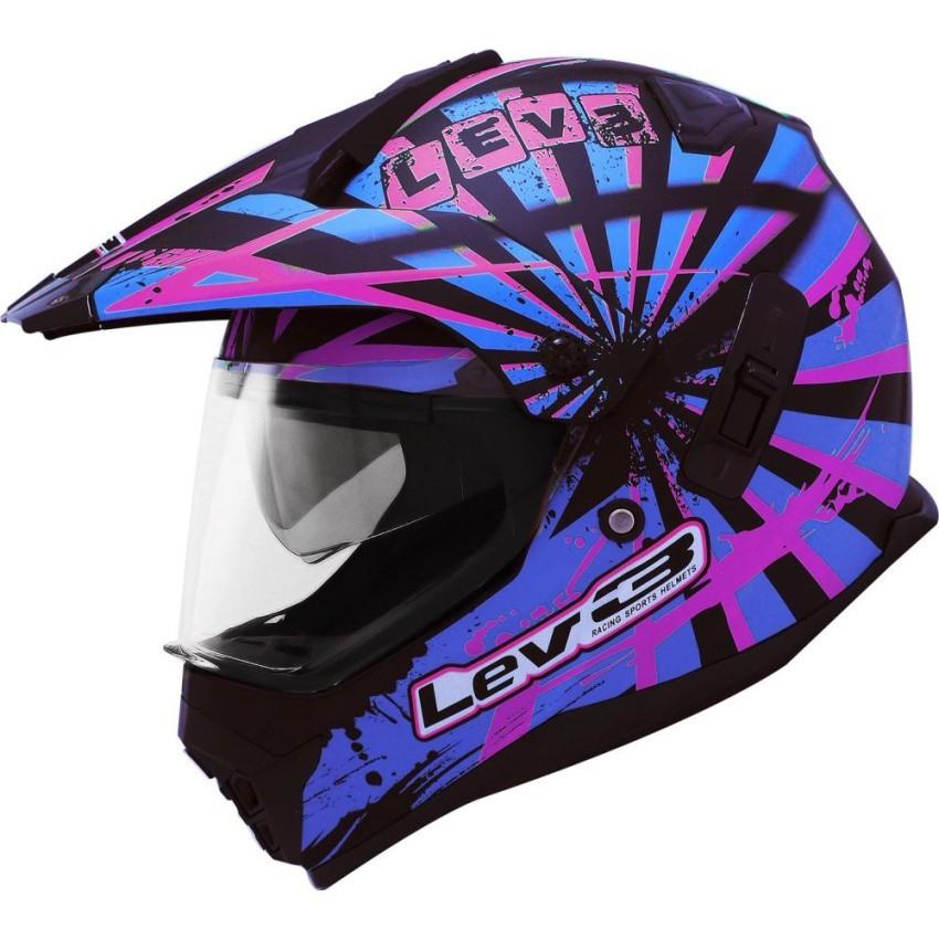 Lev3® DualSport Motard BJ-8910 Flash Motorcycle Helmet | Shopee Philippines