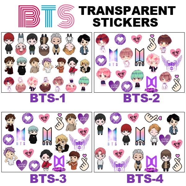 KPOP TRANSPARENT VINYL STICKER (READY STOCK) | Shopee Philippines