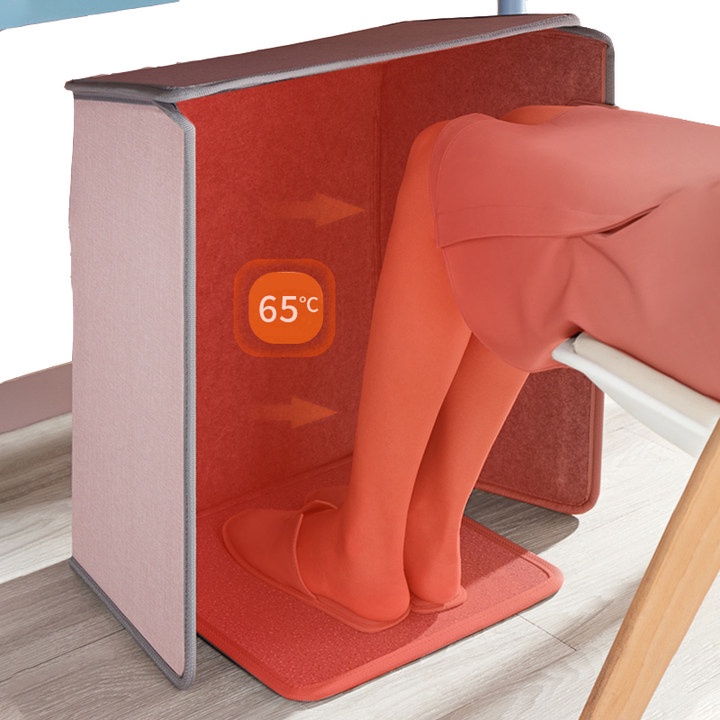 Electric Foot Warmer Heating Pad, Three-Sided Baffle Heating Foldable ...