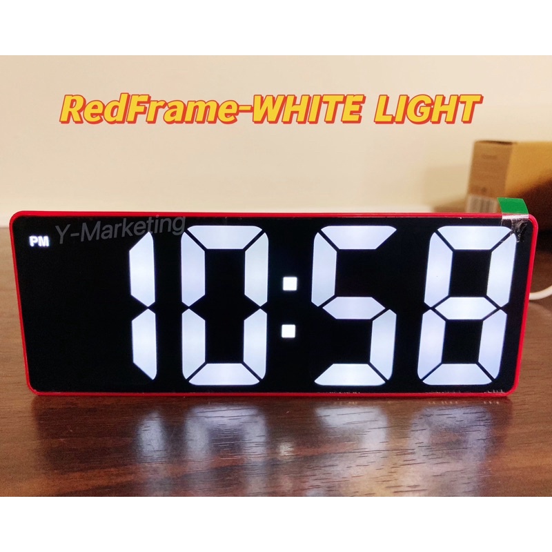 (015) LED Digital Alarm Clock (Time/ Date/Temperature)POWER:Battery Or ...