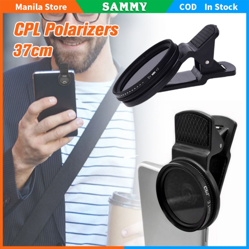 CPL Polarizers 37mm Circular Polarizing Filter CPL Filter Clip-on For ...