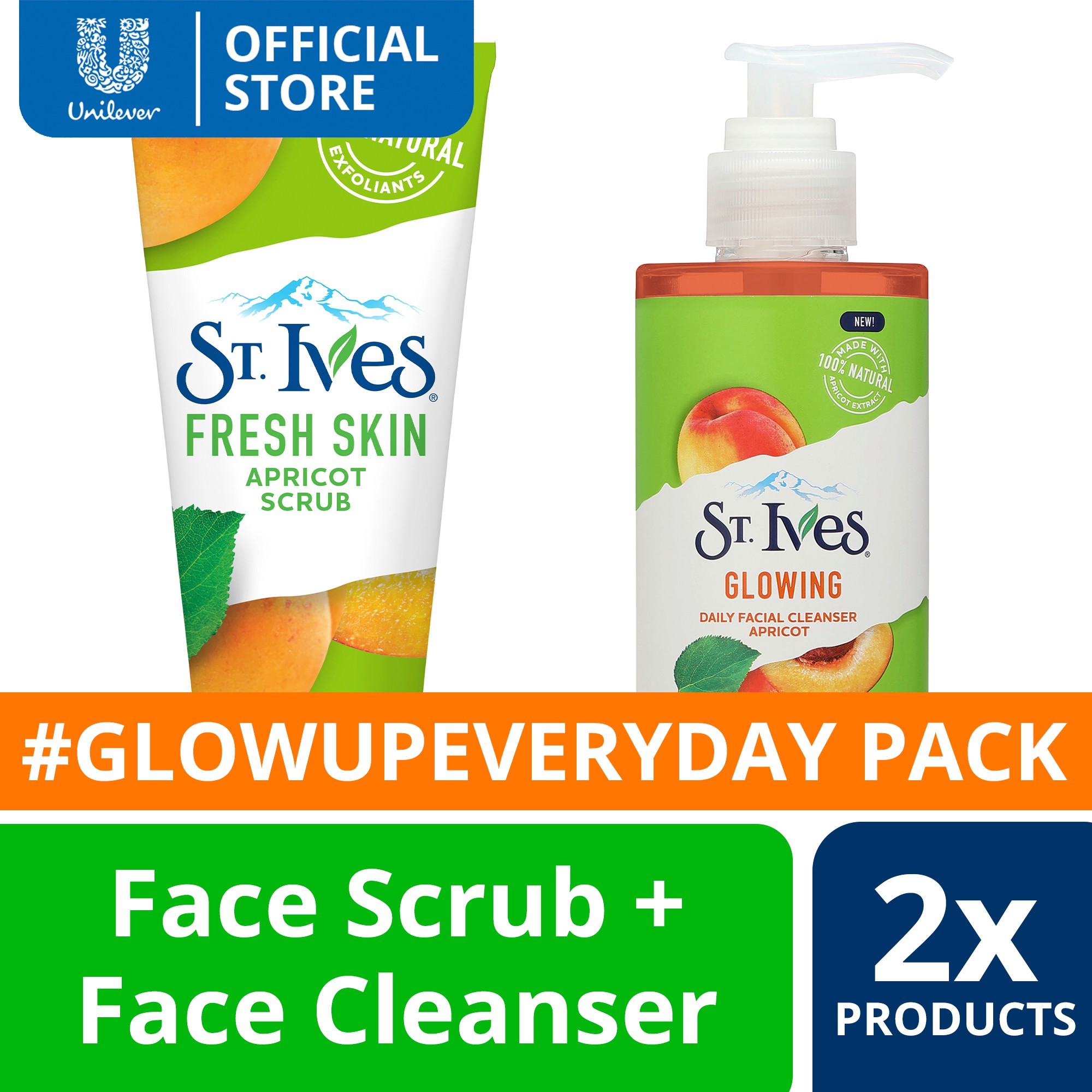 ST. IVES FACE SCRUB + FACE CLEANSER | Shopee Philippines