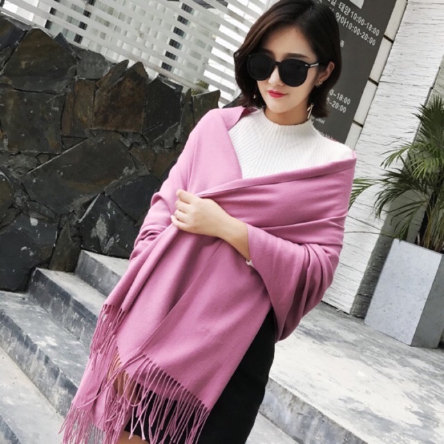 (1) Women´s fashion scarf sale imitation cashmere Thick shawl | Shopee ...