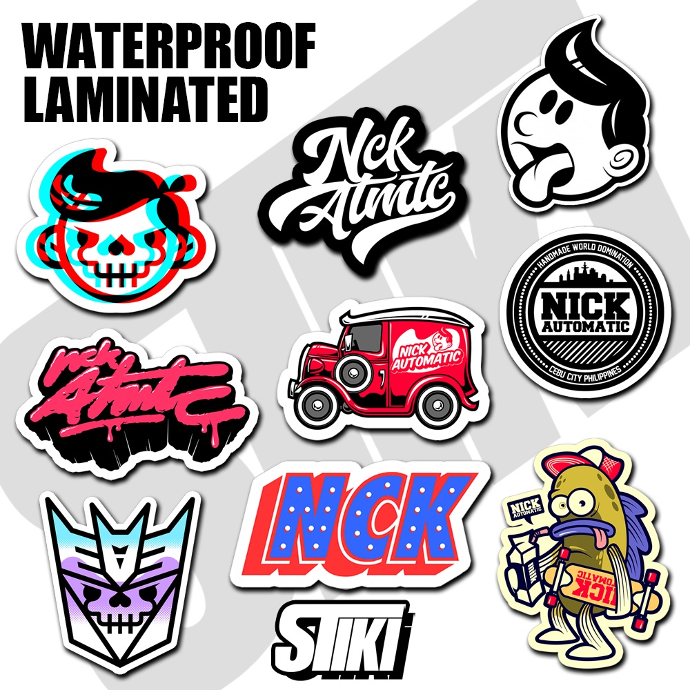 Nick Automatic Vinyl Sticker WATERPROOF LAMINATED | Shopee Philippines