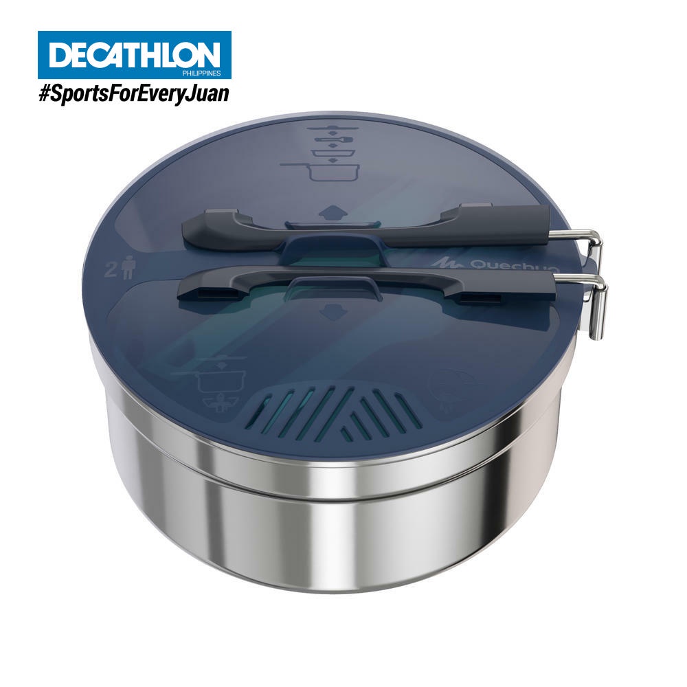 Decathlon Quechua MH100 Mountain Hiking 2 Person Camp Stainless Cook ...