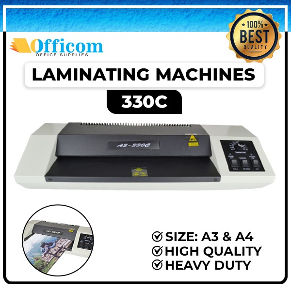 330c Laminator A3 Hot Cold Reverse Heavy Duty Officom Laminating