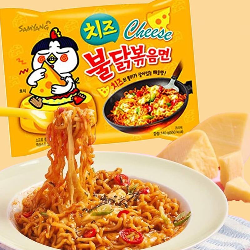 Samyang Cheese Hot Chicken Flavor Ramen Super Spicy Fire Noodles 1pc