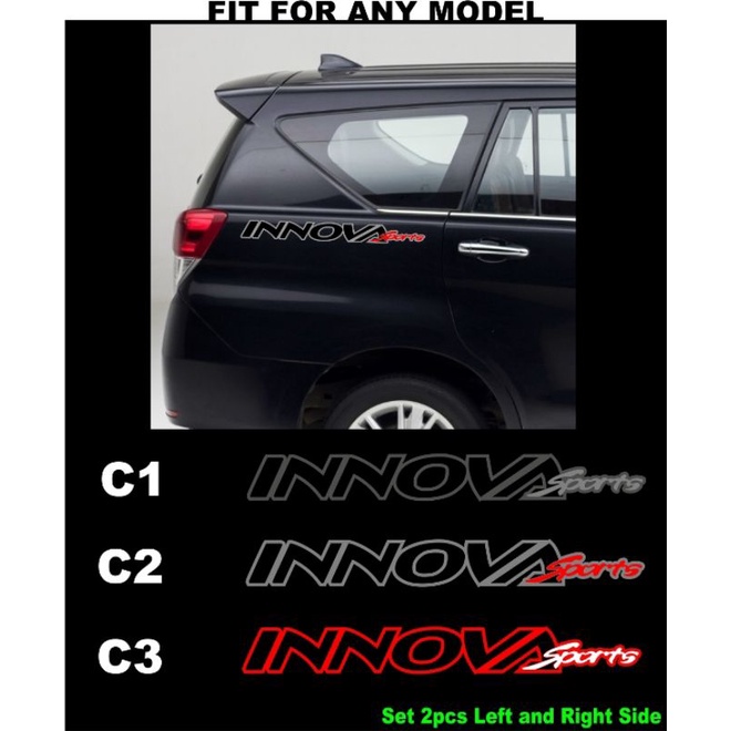 Toyota Innova Sports Sticker Design for side body | Shopee Philippines