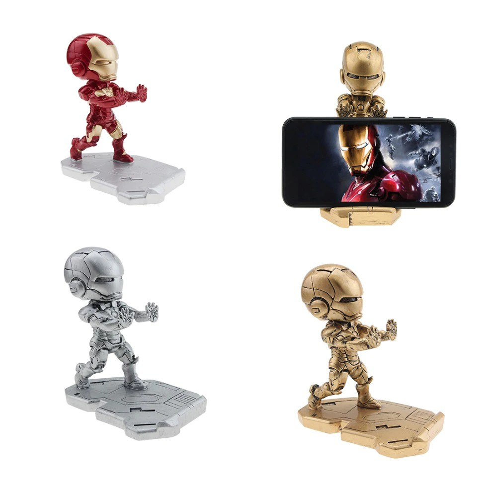 Avengers 4 Fashion Cartoon Marvel Iron Man Mobile Phone Desktop Holder ...