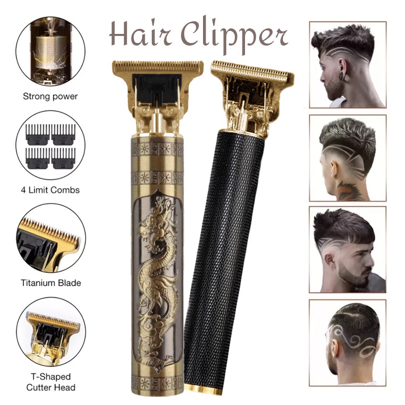 COD Professional Hair Clipper Electric Salon Cordless Razor Portable ...