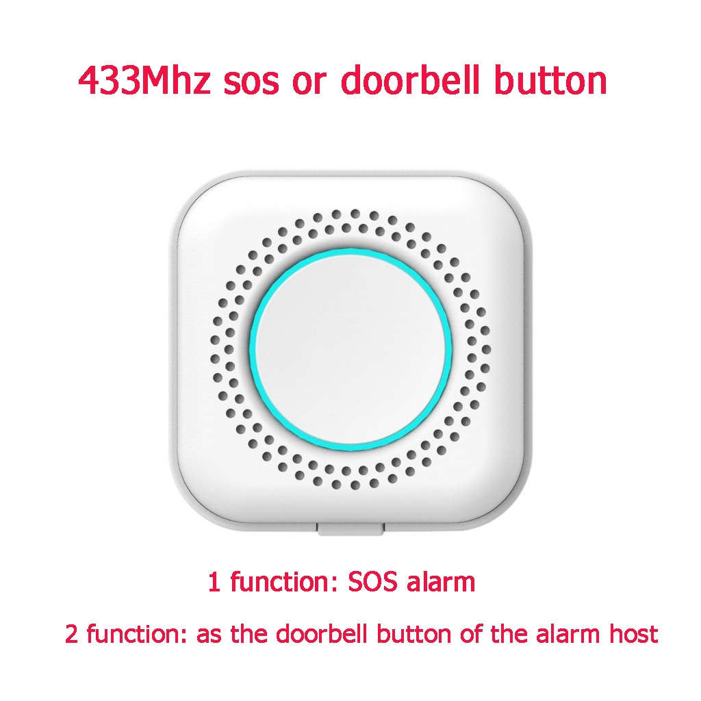 Wireless doorbell button SOS button 433Mhz alarm panel accessories Dingdong doorbell button ...