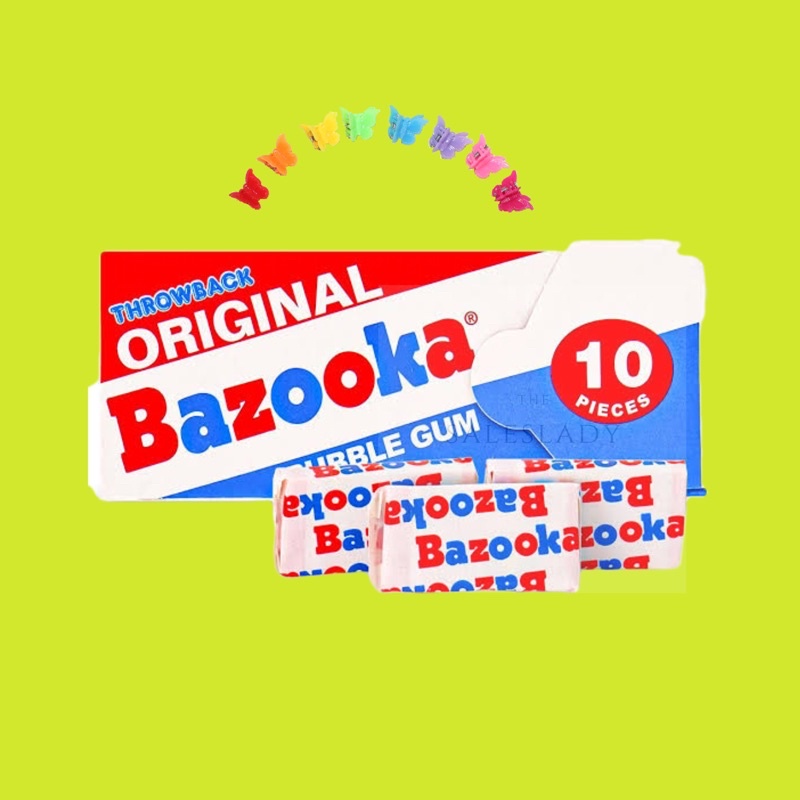 Bazooka Bubble Gum (6pcs.) (10 pcs.) 80s 90s Retro Original Sealed ...