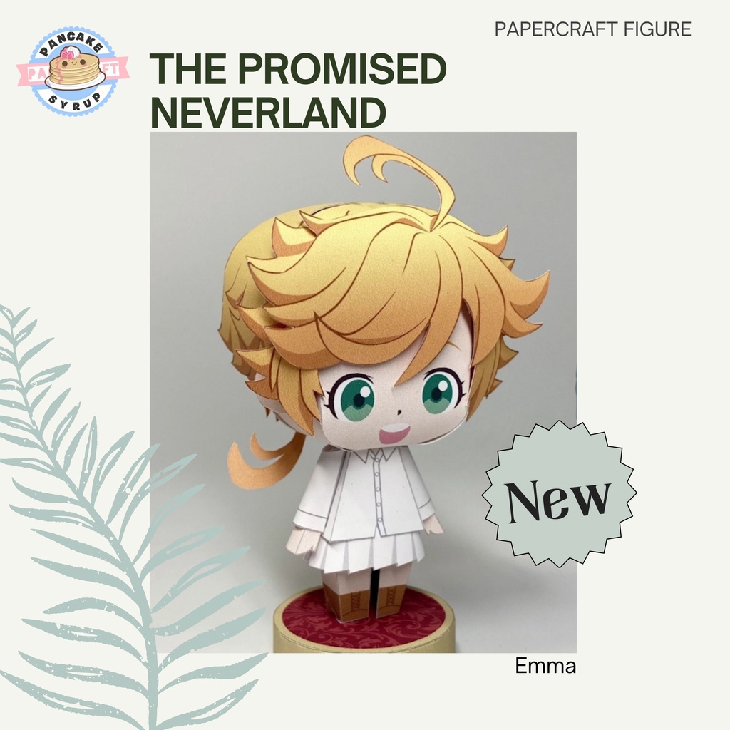Chibi Figure Set The Promised Neverland Anime Papercraft Emma Norman