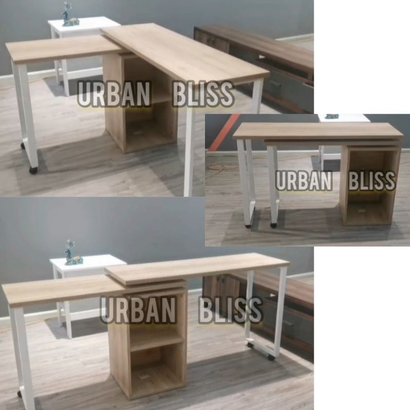 L-Shaped 360° Rotating Table with Lock | Shopee Philippines