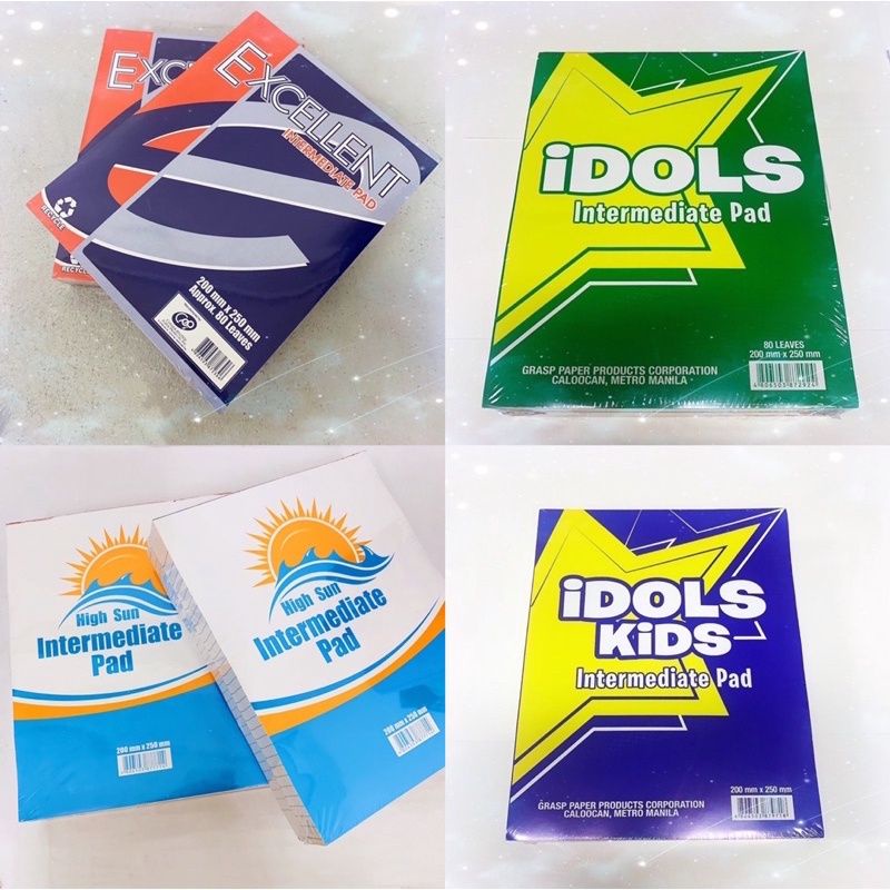 Excellent intermediate pad long writing 10 pads in one pack | Shopee ...