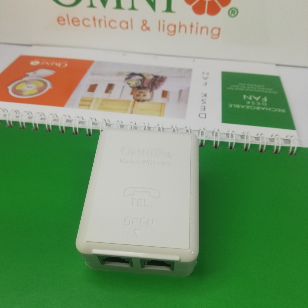 OMNI Telephone Outlet Box Single WST-005/ 2 Lines WDT-005 presyo ₱42