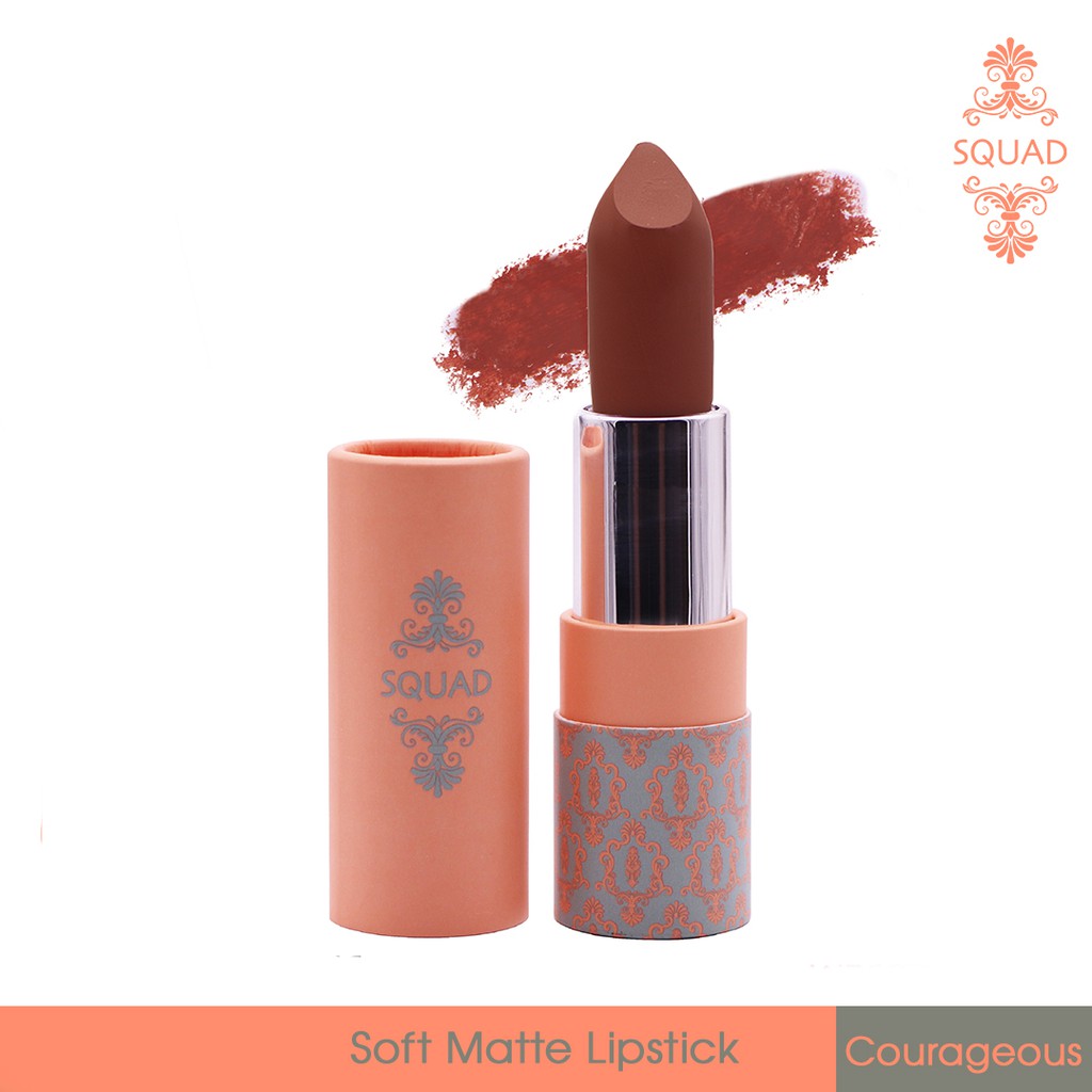 Squad Cosmetics Soft Matte Lipstick in Courageous | Shopee Philippines