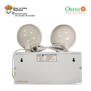 Omni Automatic Emergency Light AEL-3038 | Shopee Philippines