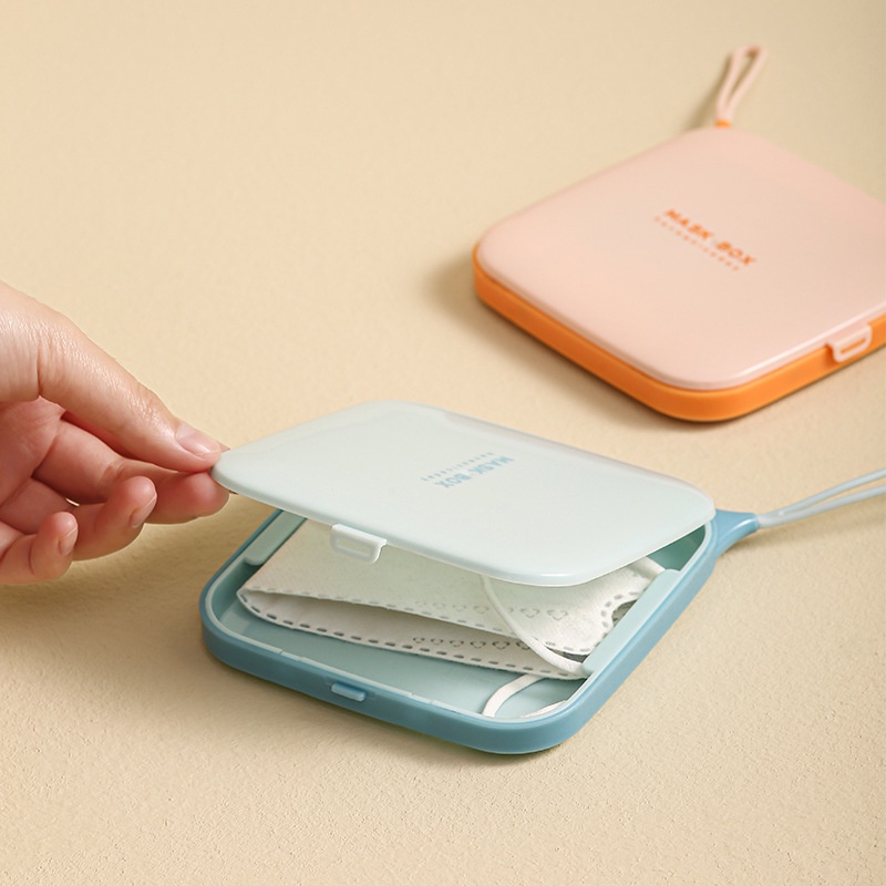 Waterproof dust mask box portable mouth and nose mask temporary storage ...