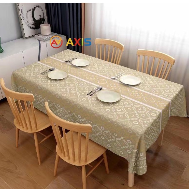 MANTEL/Vinyl Tablecloth Pvc Waterproof Antifouling Cover Outdoor Dining ...