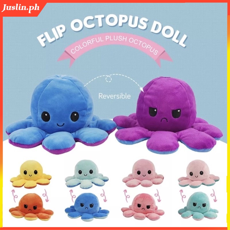 20CM Flip Octopus stuffed toy Octupus reversible | Shopee Philippines