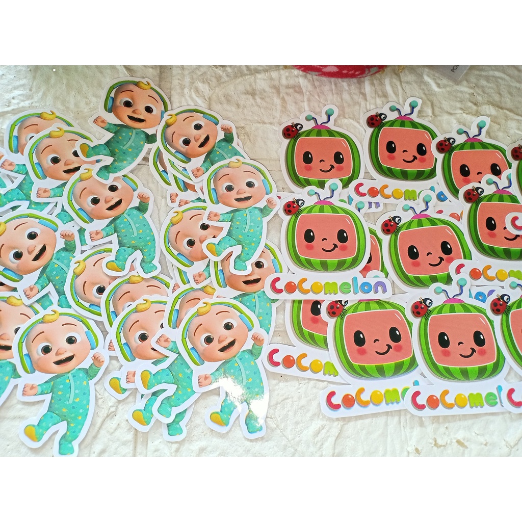 15pcs Cocomelon glossy stickers (approx 2x2 inches) | Shopee Philippines