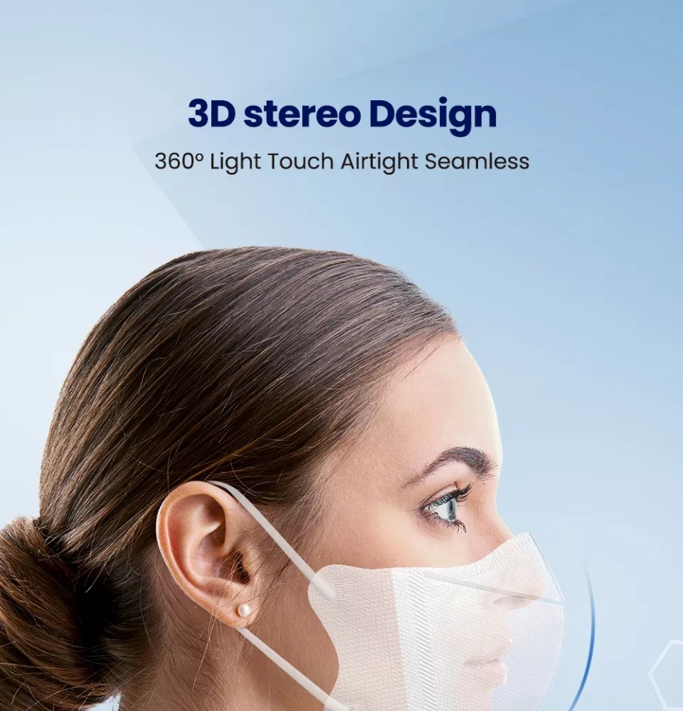 Beaster 3D pro butterfly face mask 50pcs 3ply disposable mask non-woven ...