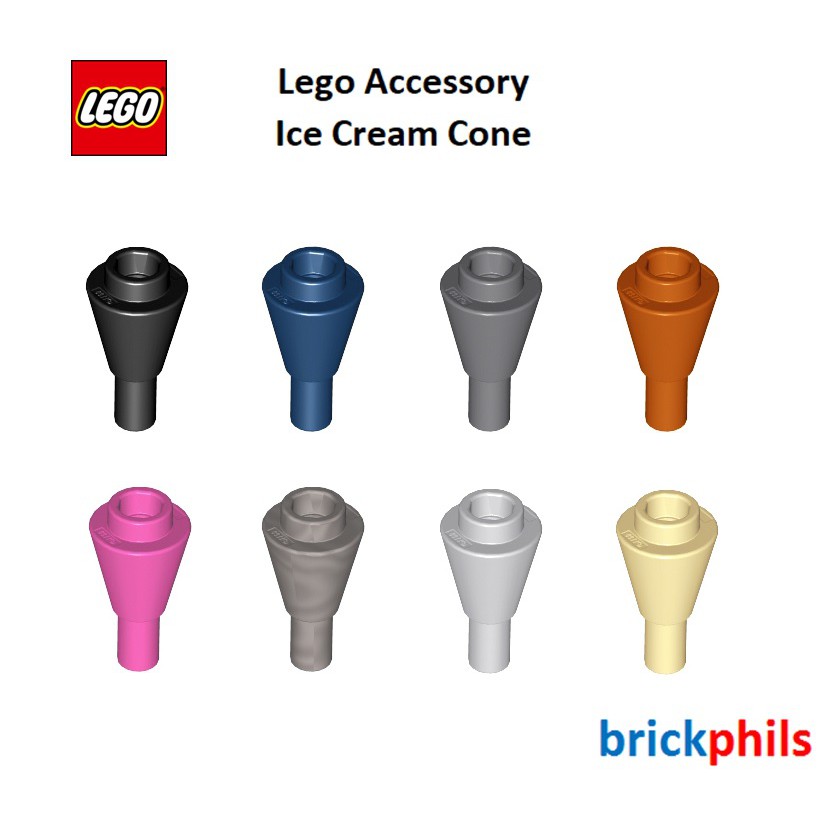 Lego Accessory 11610 - Ice Cream Cone (2pcs per Lot) | Shopee Philippines
