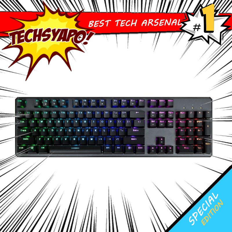 TECWARE PHANTOM 104 RGB FULL MECHANICAL KEYBOARD | Shopee Philippines