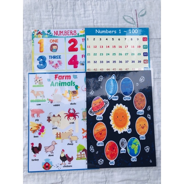 bundle Laminated Wall Charts | Shopee Philippines