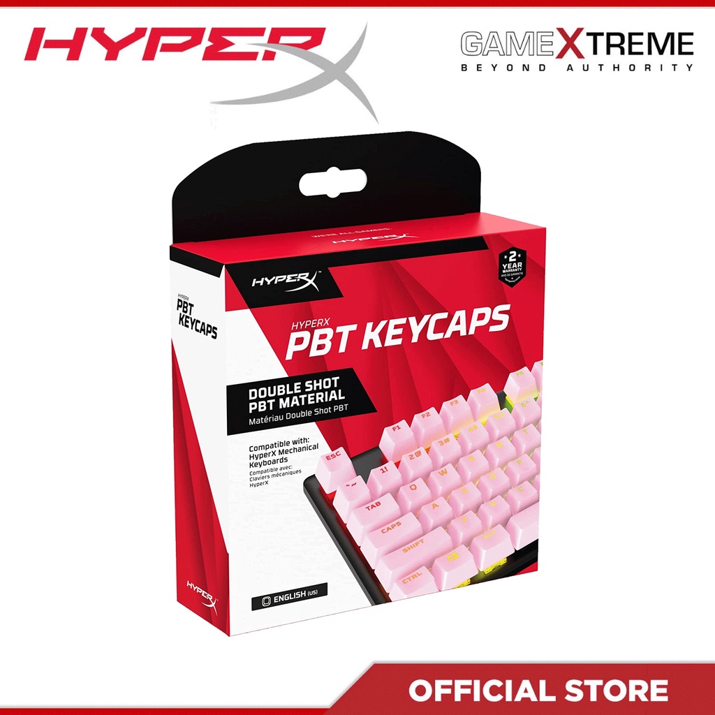 HyperX Double Shot PBT Keycaps Pink | Shopee Philippines