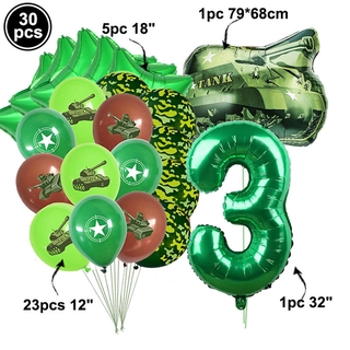 30pcs/set Military Camouflage Party Theme Brithday Party Camo Ballons ...