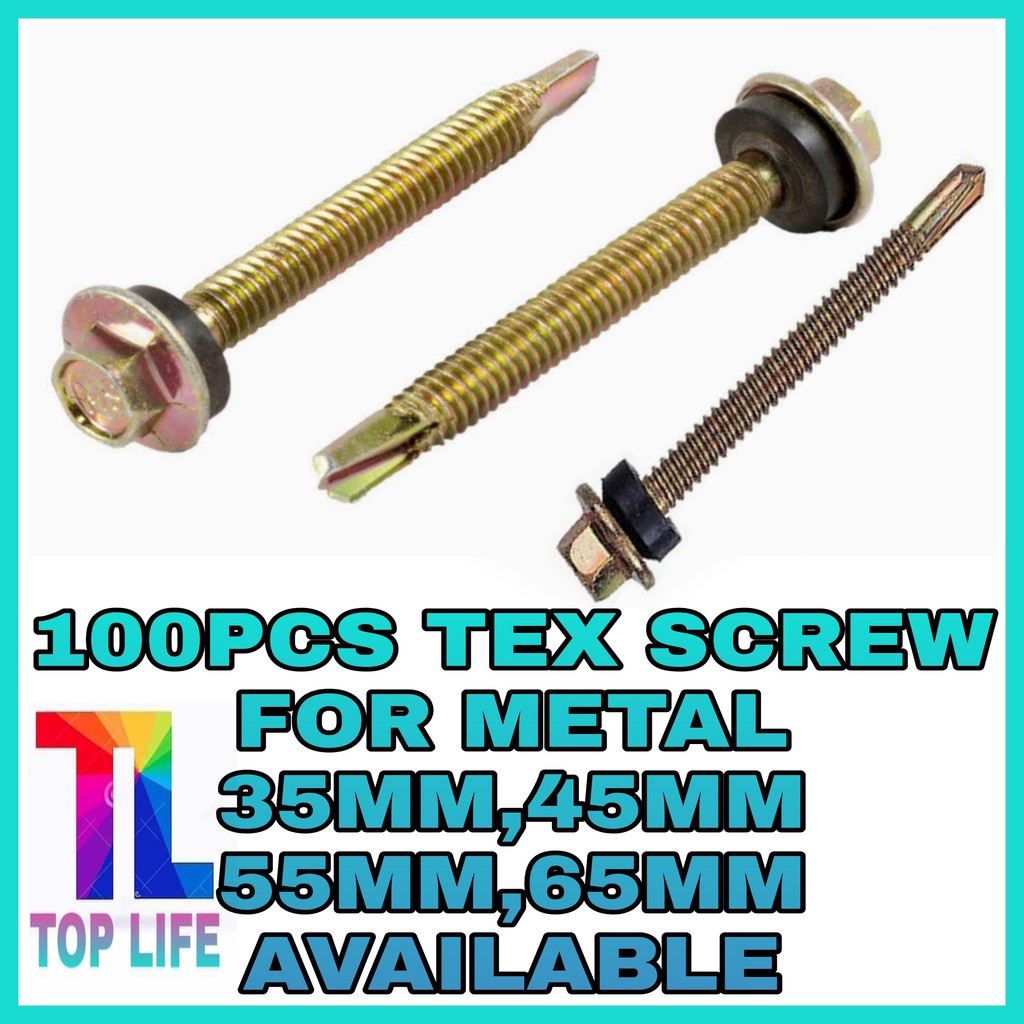 Tekscrew 1" 1-1/2" 2" 2-1/2" Roofing Screw Tek Screw Texscrew For Metal ...