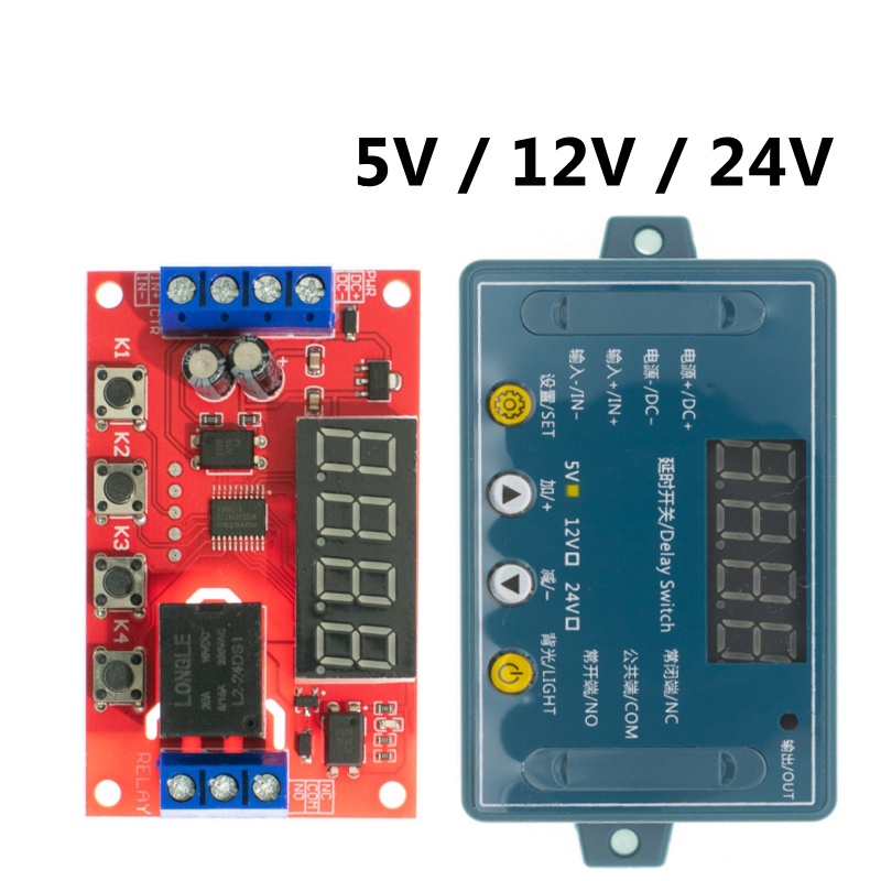 DC 5V 12V 24V 10A Adjustable Time Delay Relay Module LED Digital ... DC 5V 12V 24V 10A Adjustable Time Delay Relay Module LED Digital ...