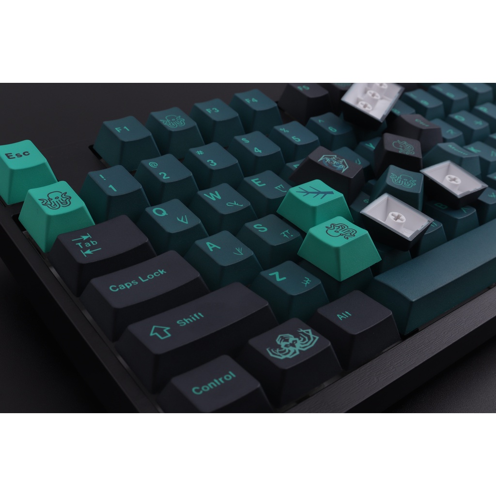 GMK Horror abyss PBT Keycap, 136 Keys keycaps Cherry Profile DYE-SUB ...