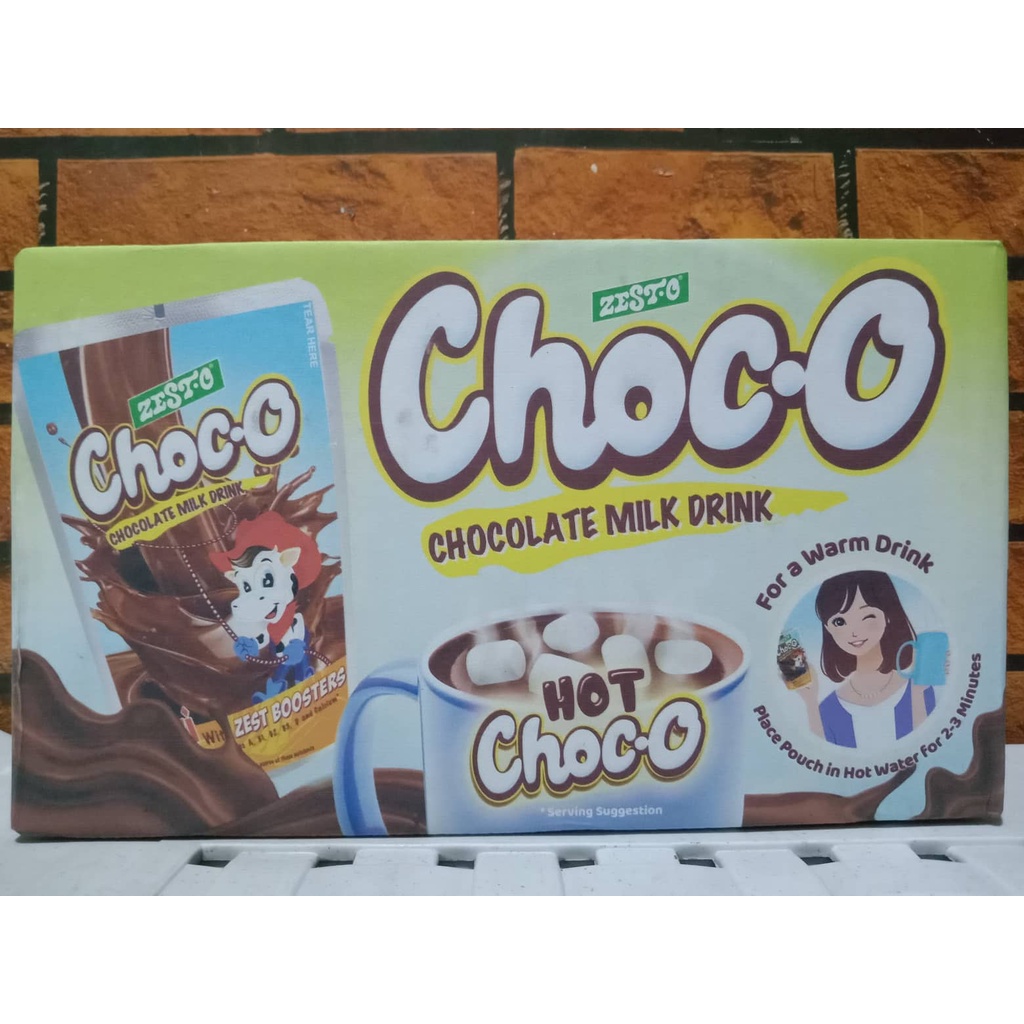 Zest-O Choc-o Chocolate Milk Drink 10 pouches per Box 180ml x 10packs | Shopee Philippines