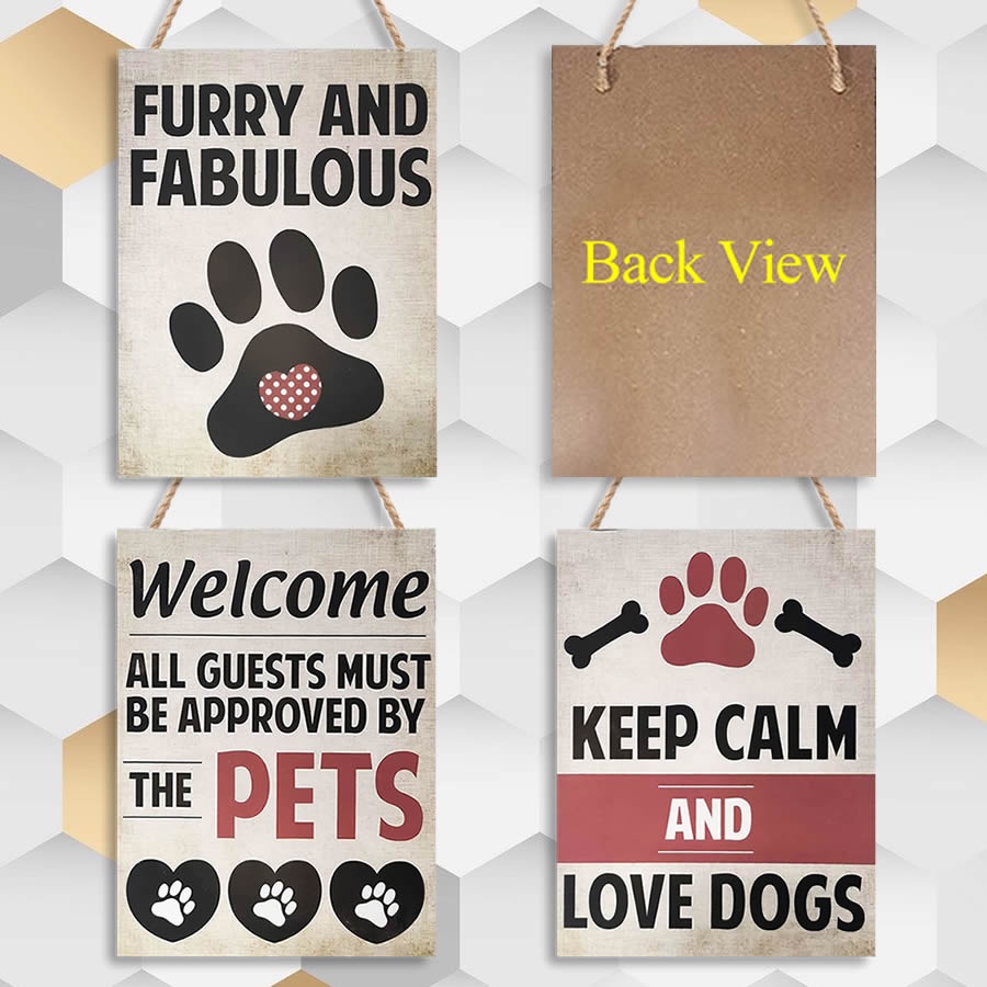 MY PET Sign MDF Hang Wood Wall Decor 7x9.5 Inches | Shopee Philippines