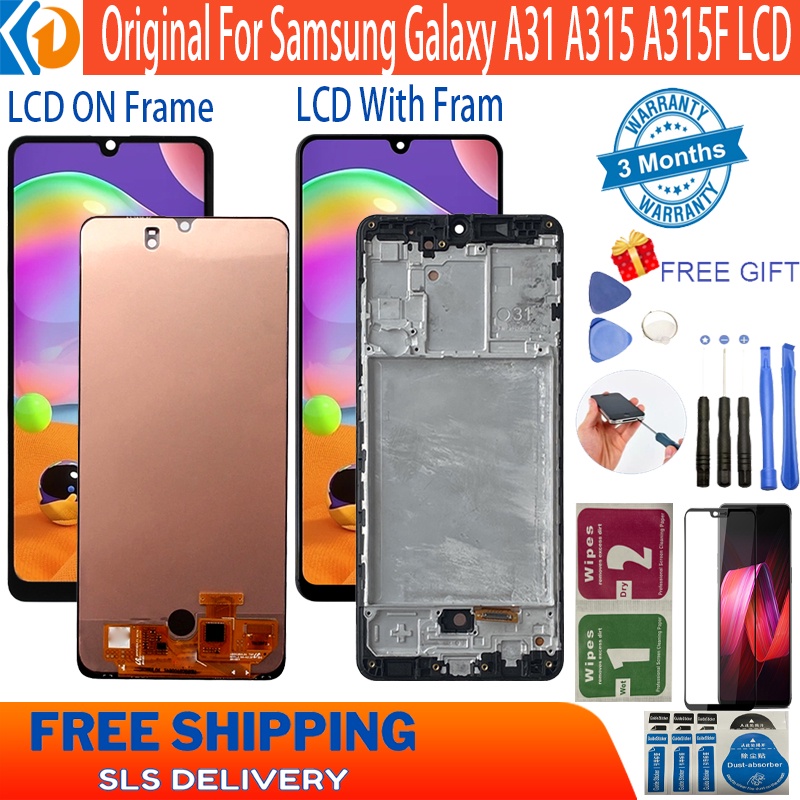 Original For Samsung Galaxy A31 A315 A315F SM-A315F/SD LCD Display ...