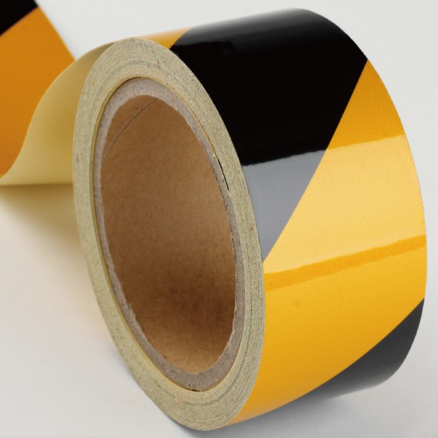 REFLECTORIZED FLOOR TAPE BLACK/YELLOW | Shopee Philippines