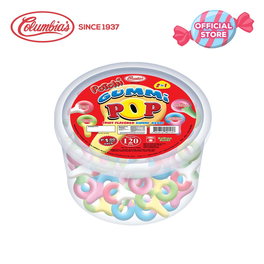 Columbia Candies: Potchi Gummi Pop Jar | Shopee Philippines