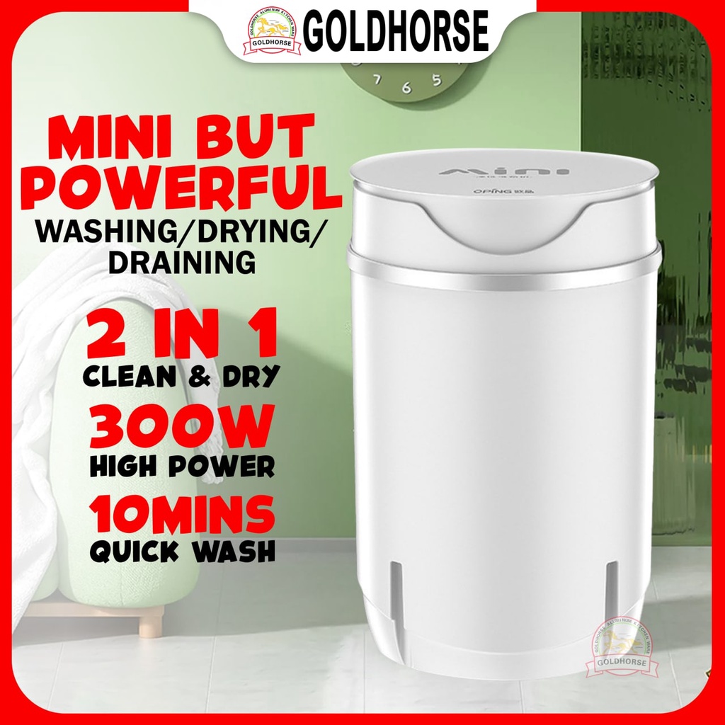 GOLDHORSE Mini Automatic Washing Machine Single-tub Baby Clothes and ...