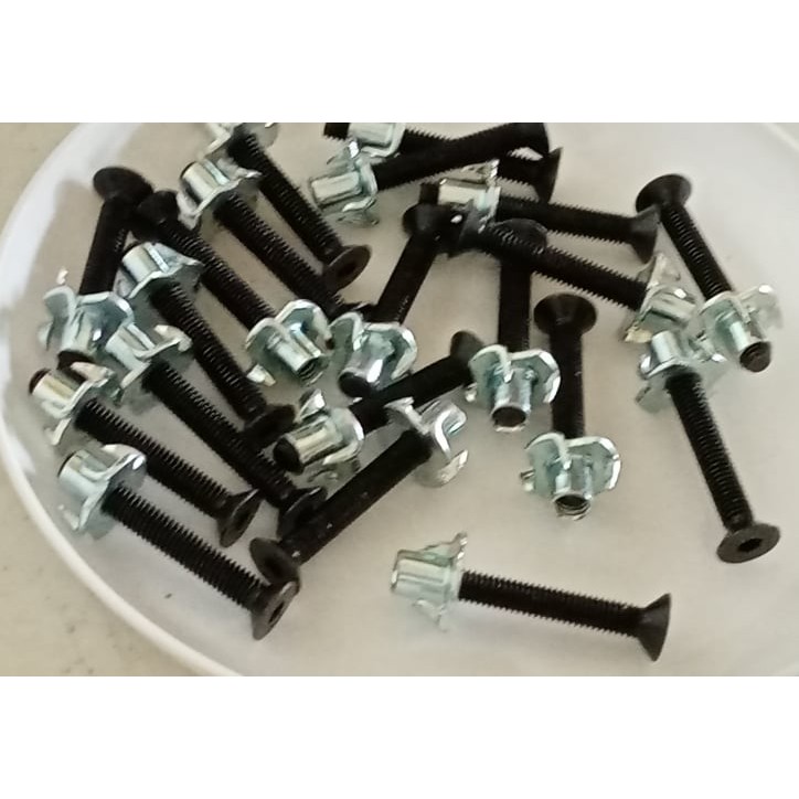 1pc Speaker box T nut Bolt Screw Speaker Box Accessories Black Counter ...