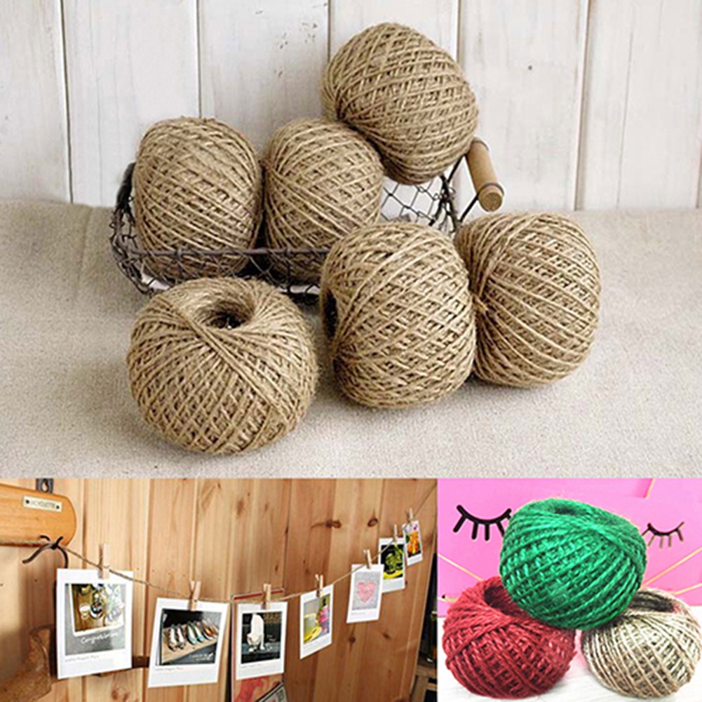 【COD】30M Jute Twine Wedding Decor Crafts Twisted Rope String Events ...