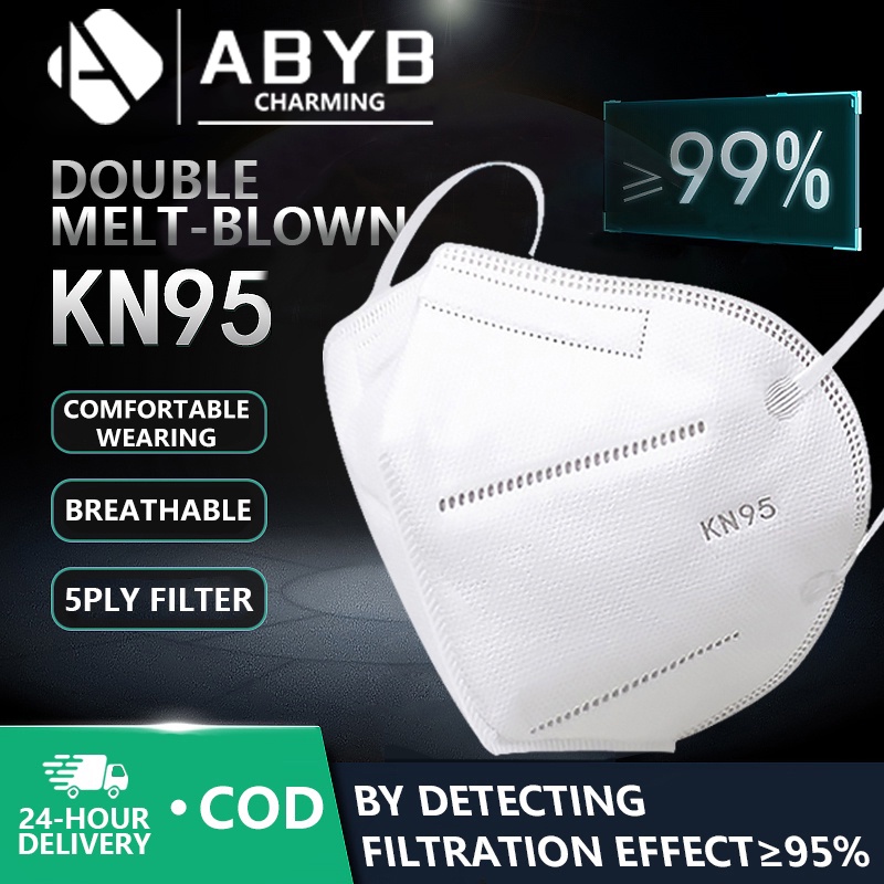ABYB KN95 Face Mask original 50 pcs 5ply Disposable Protective face ...