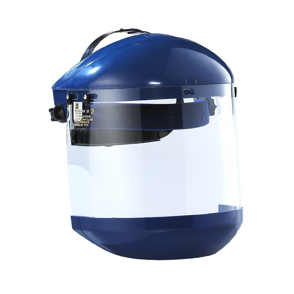 Blue Eagle Full Face and Neck Faceshield Visor Mask Â€“ Chin and Top of ...